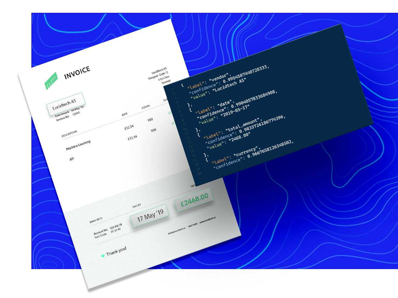 Lucidtech OCR API For Invoices Receipts And Other Documents